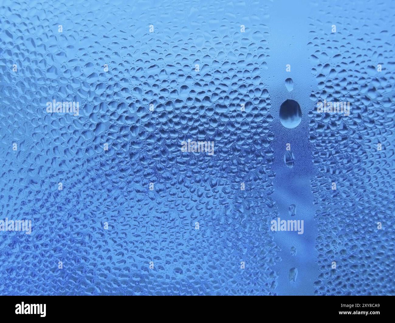 Natural water drops on window glass background Stock Photo - Alamy