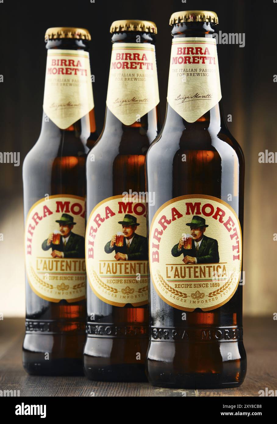 Birra Moretti, Italian brewing company, founded in Udine in 1859 by ...