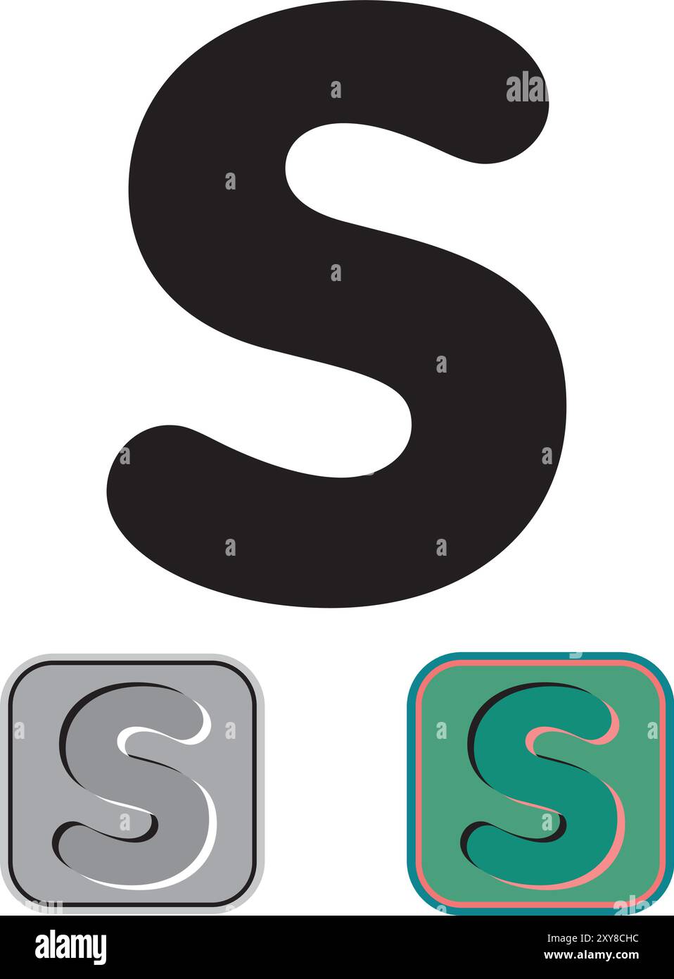 Art Blister Initial Caps Font Capital Letter S vector design ...