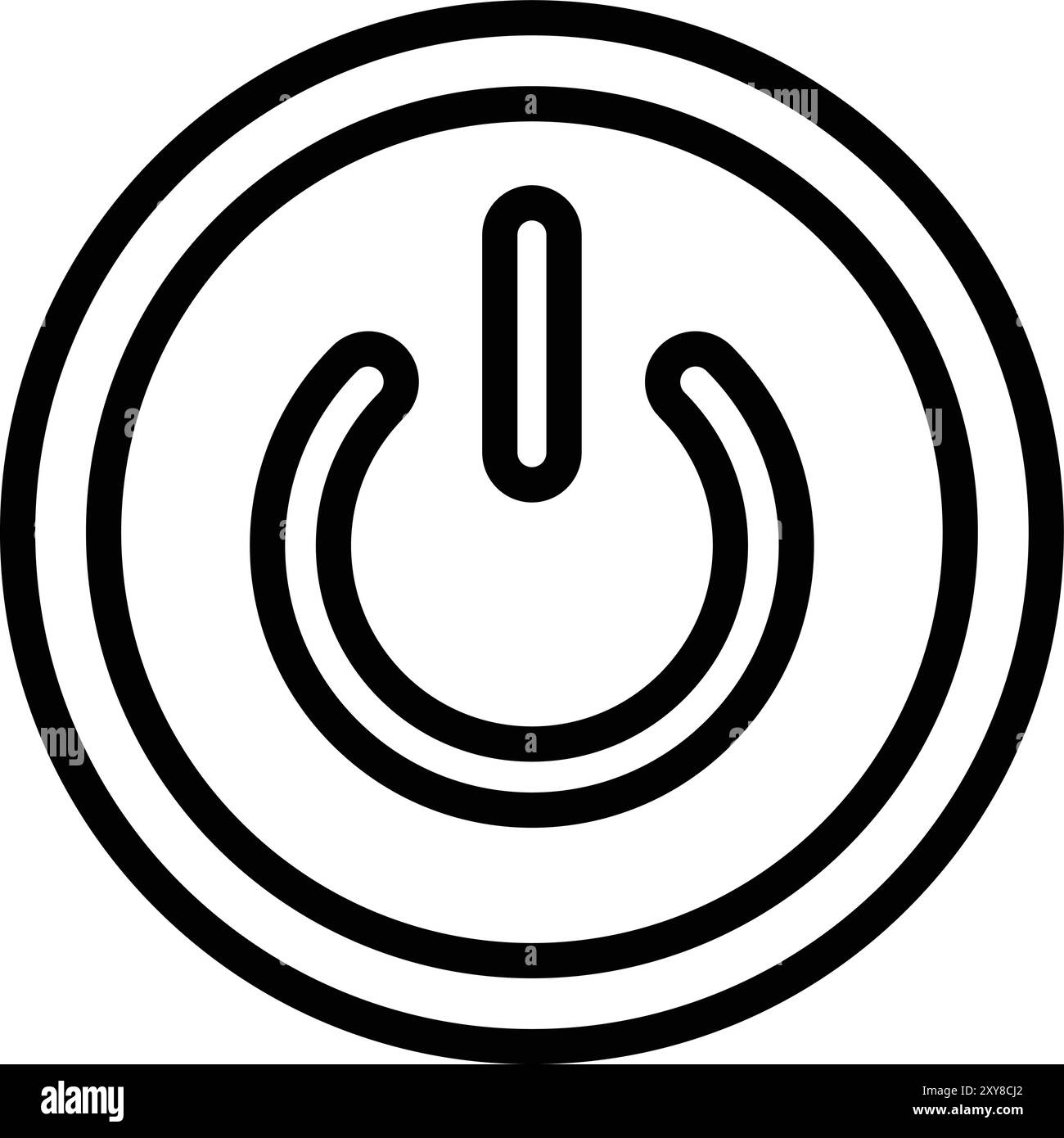 Power Button Vector Icon Design Illustration Stock Vector Image & Art ...