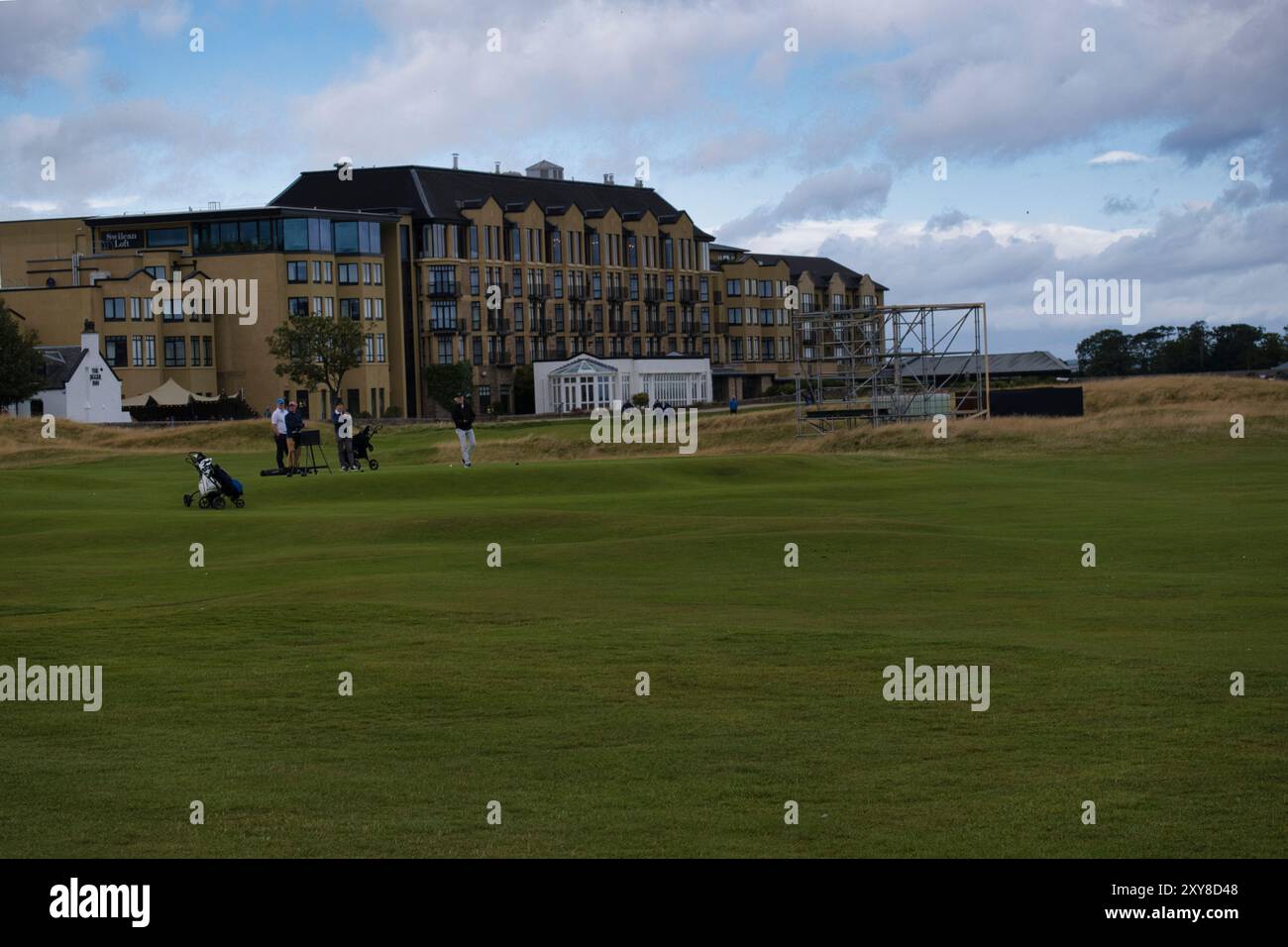 The Old Course, St Andrews people playing golf,Scotland Stock Photo - Alamy