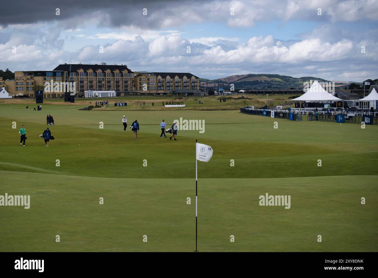 The Old Course, St Andrews people playing golf,Scotland Stock Photo - Alamy