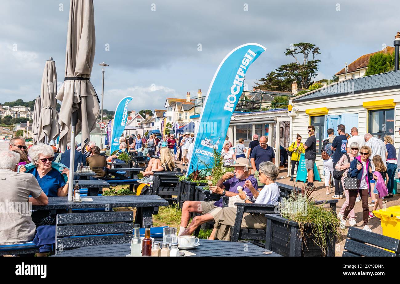 Budleigh Lions Bank Holiday Beach Fair Stock Photo - Alamy