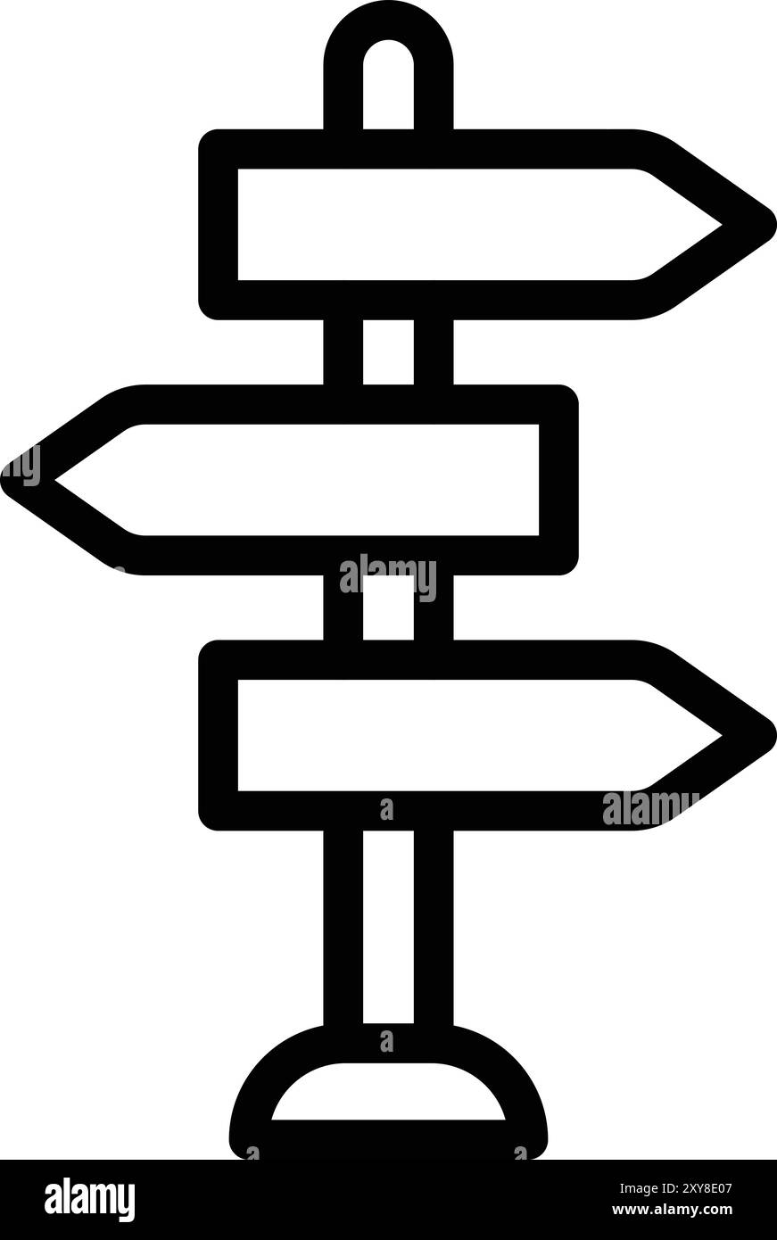 Signpost drawing Black and White Stock Photos & Images - Alamy