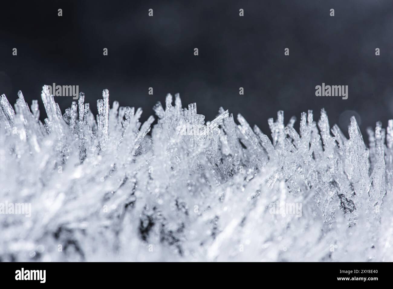 Fine details of ice crystals Stock Photo - Alamy