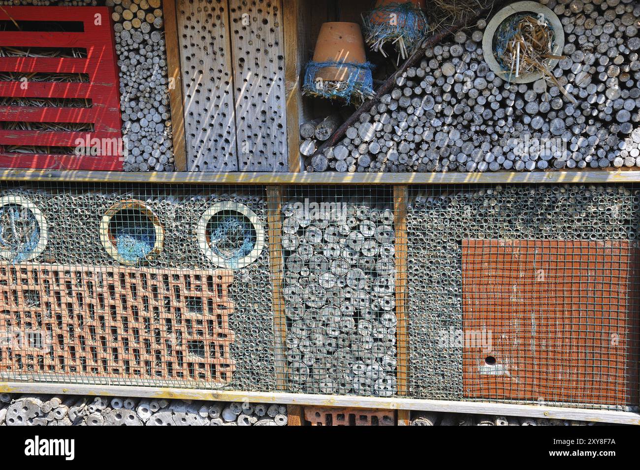 Insect hotel from various materials Insect hotel from various materials ...