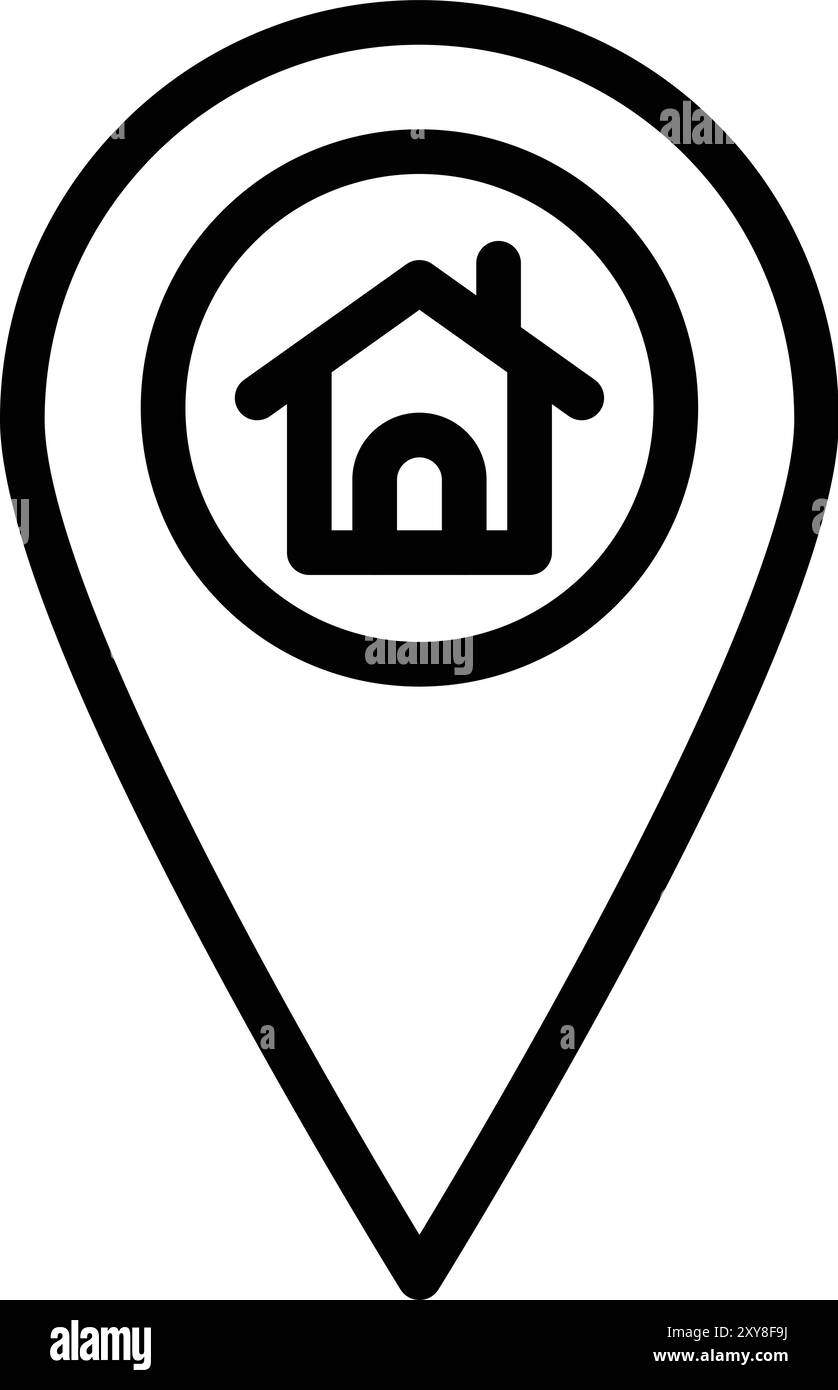 Home location vector hi-res stock photography and images - Alamy