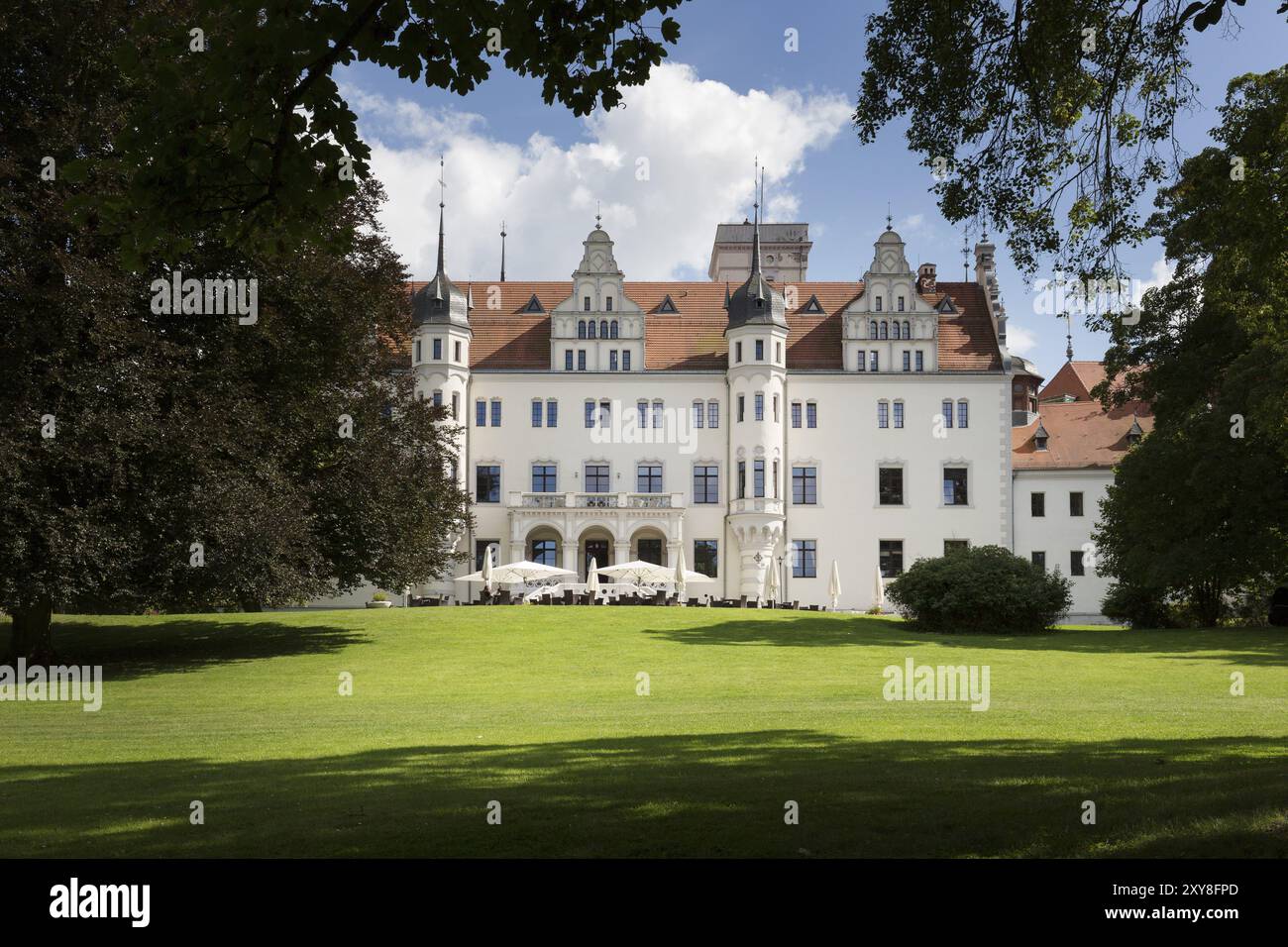The historic Boitzenburg Castle (north side), Uckermark Stock Photo - Alamy