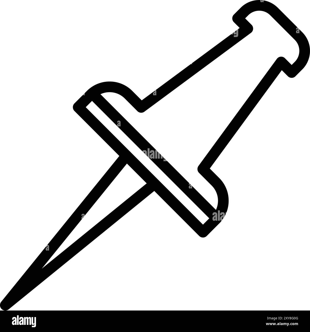 Map with pushpin Black and White Stock Photos & Images - Alamy