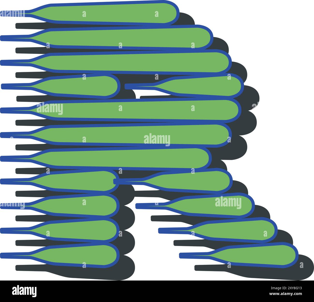 Capital r calligraphy illustration Cut Out Stock Images & Pictures - Alamy