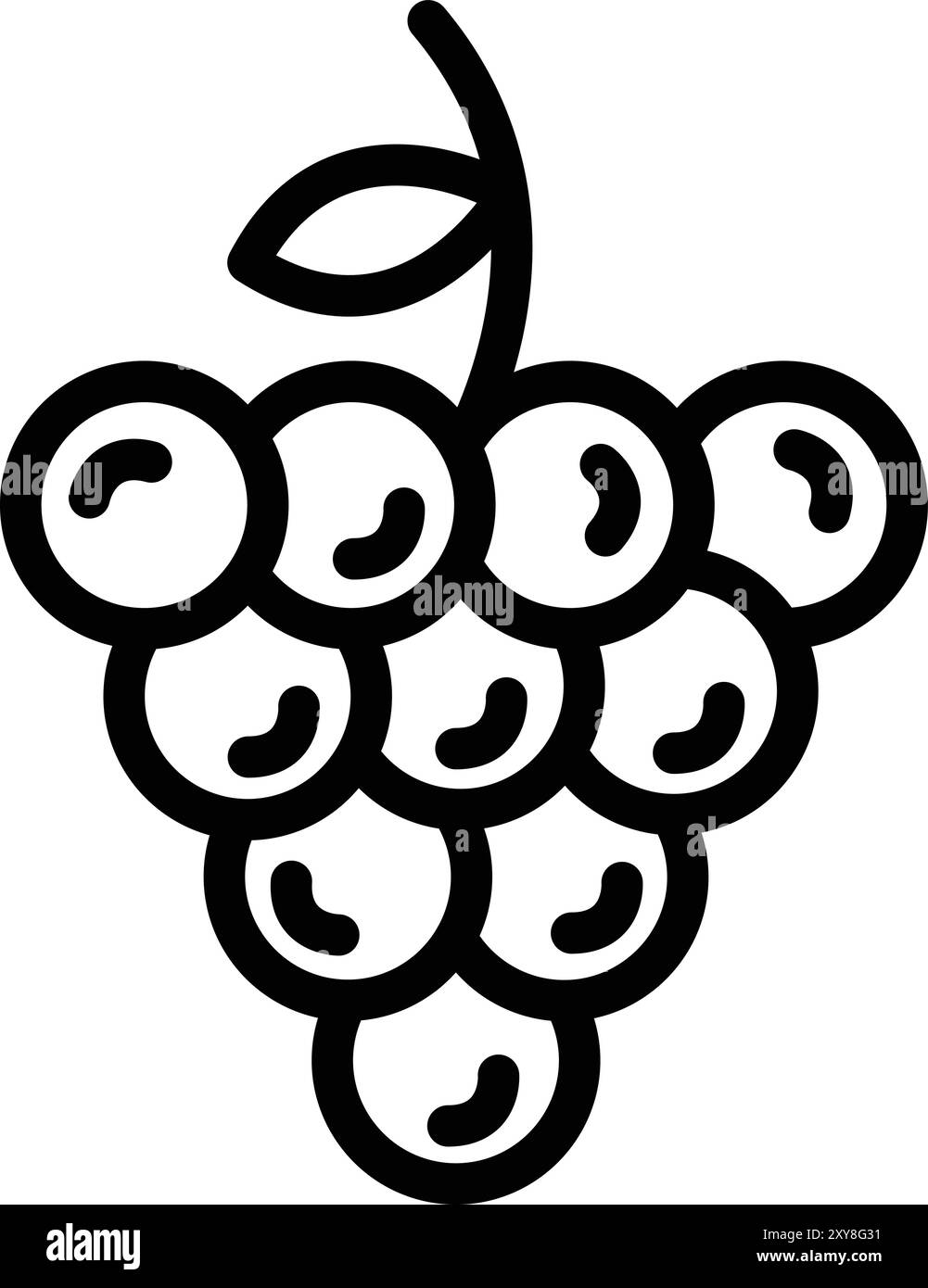 Grapes Vector Icon Design Illustration Stock Vector Image & Art - Alamy