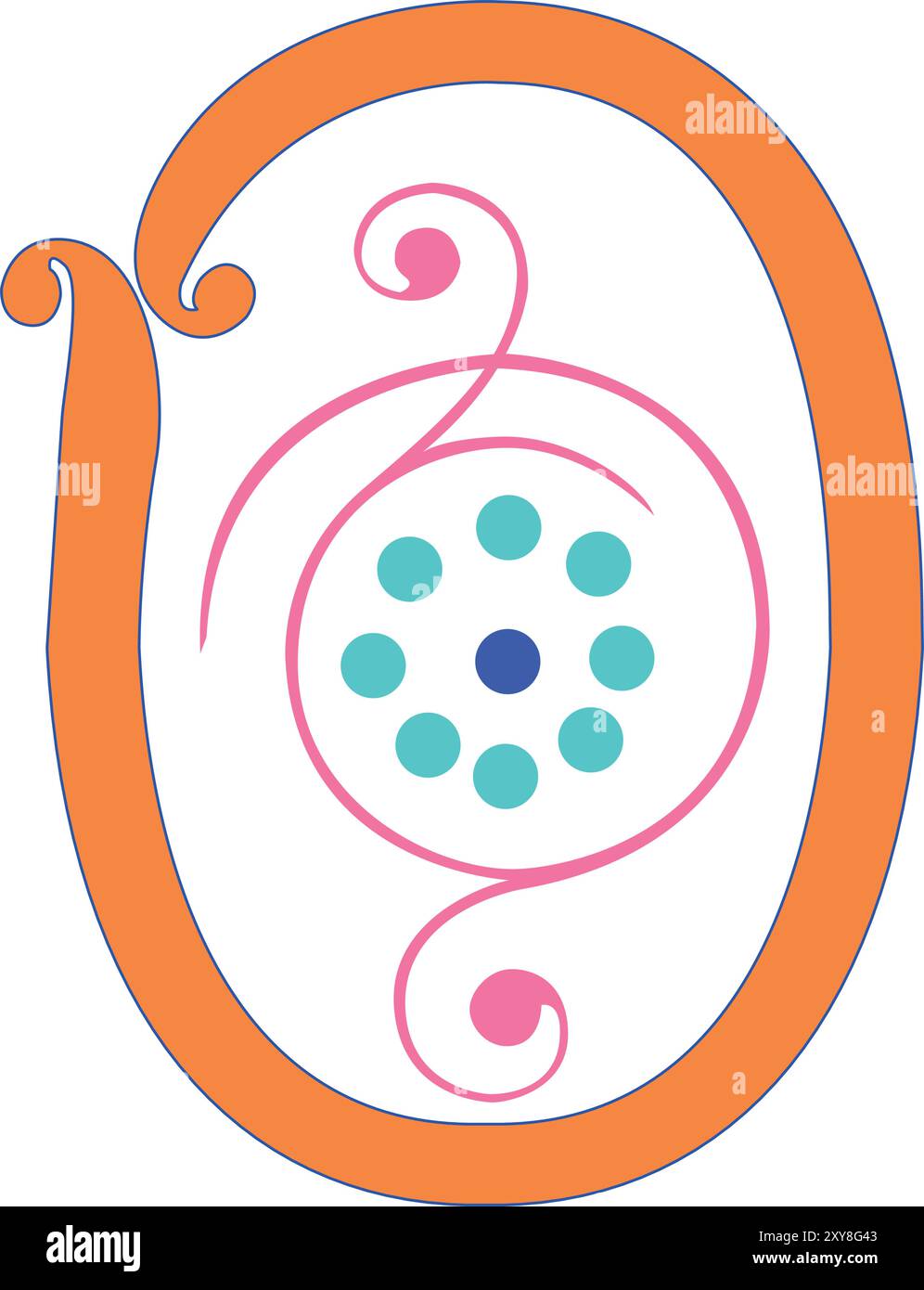 Decorative letter o black and white Stock Vector Images - Alamy