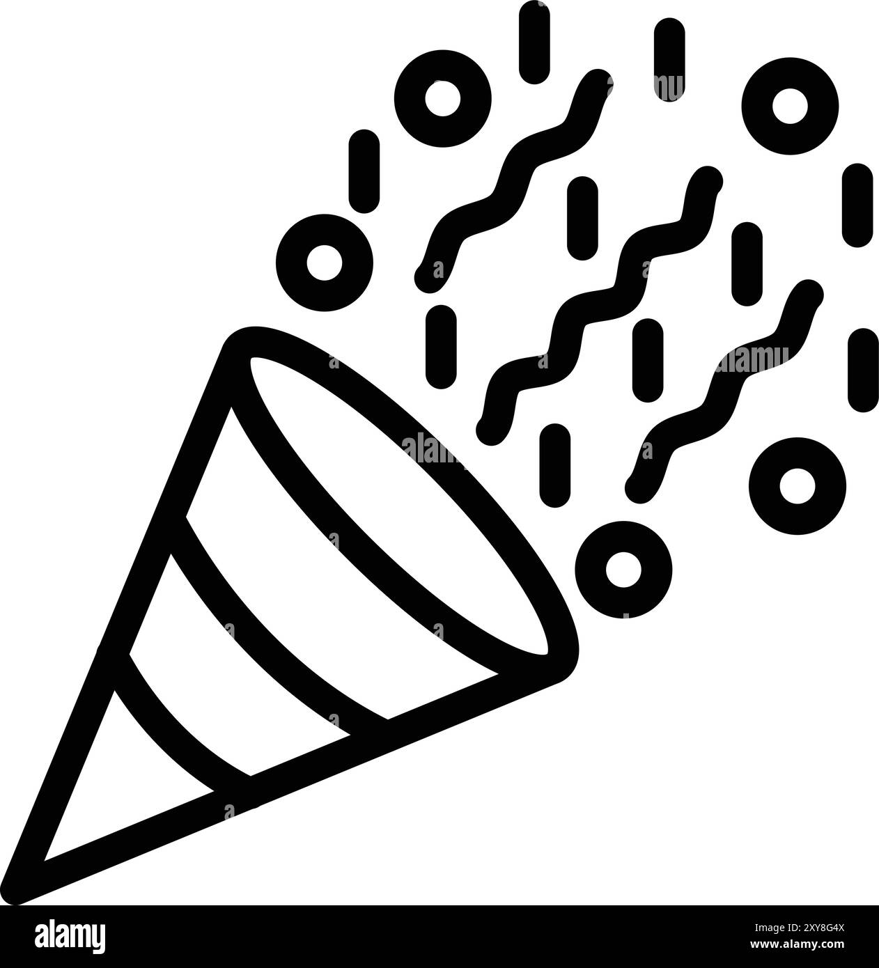 Confetti vectors Black and White Stock Photos & Images - Alamy