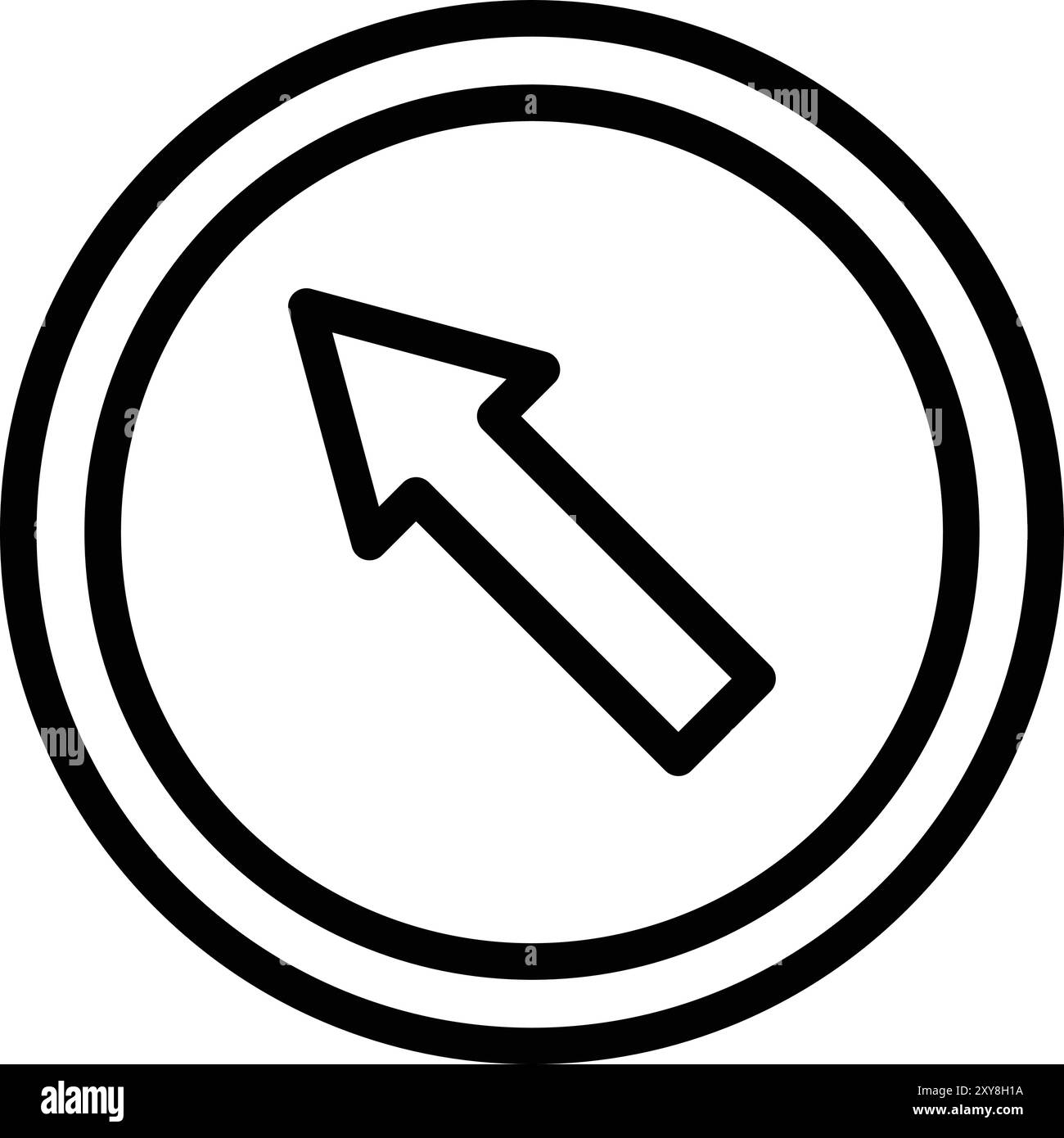Upper left arrow symbol hi-res stock photography and images - Alamy