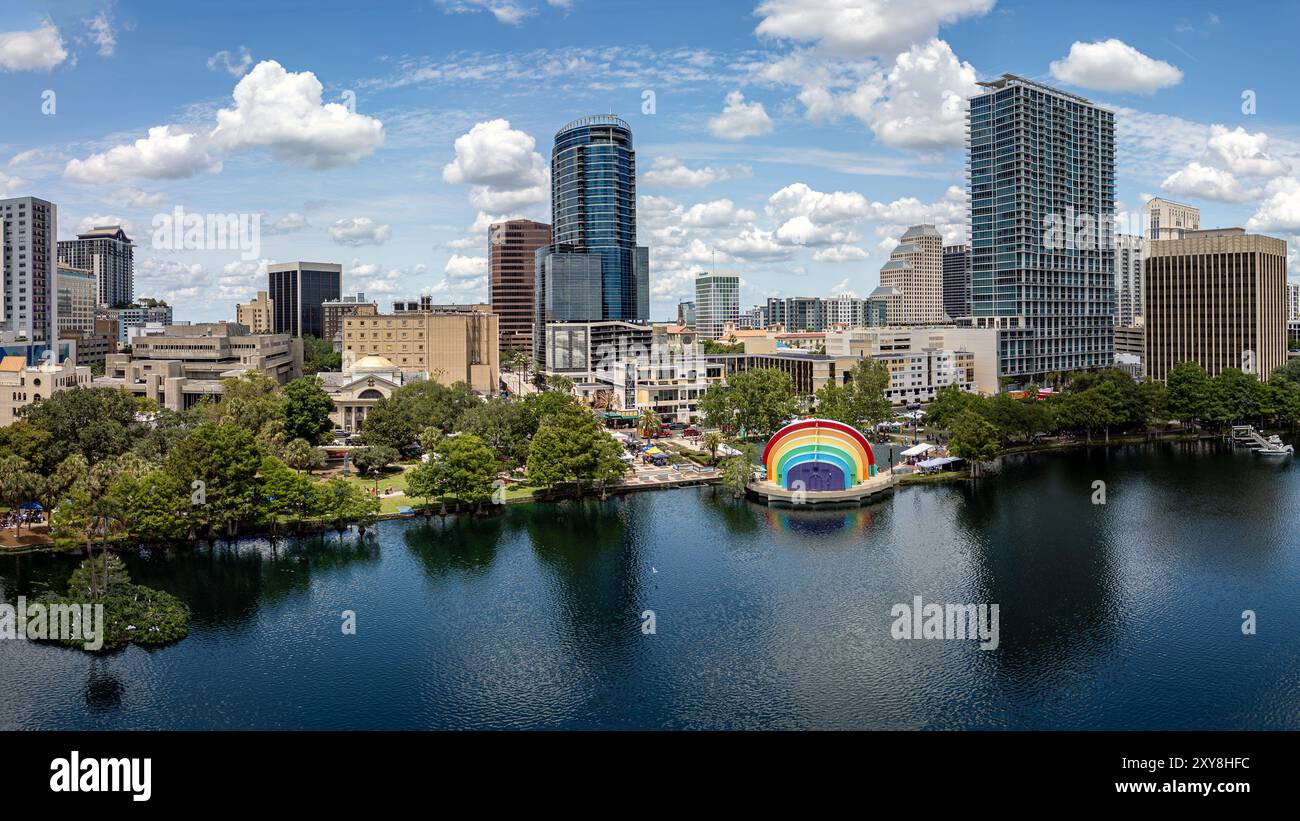 Florida lake eola aerial hi-res stock photography and images - Alamy