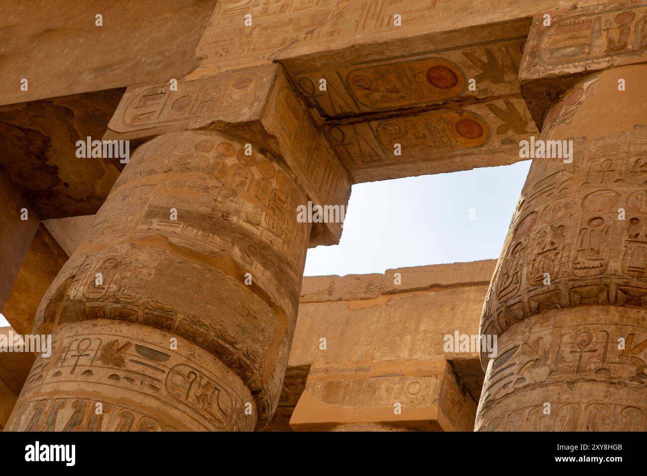 Marvel at the sheer scale of the giants of stone that support the roof ...