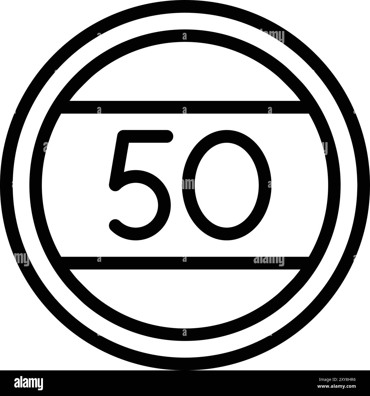 50 speed limit road sign Stock Vector Images - Alamy