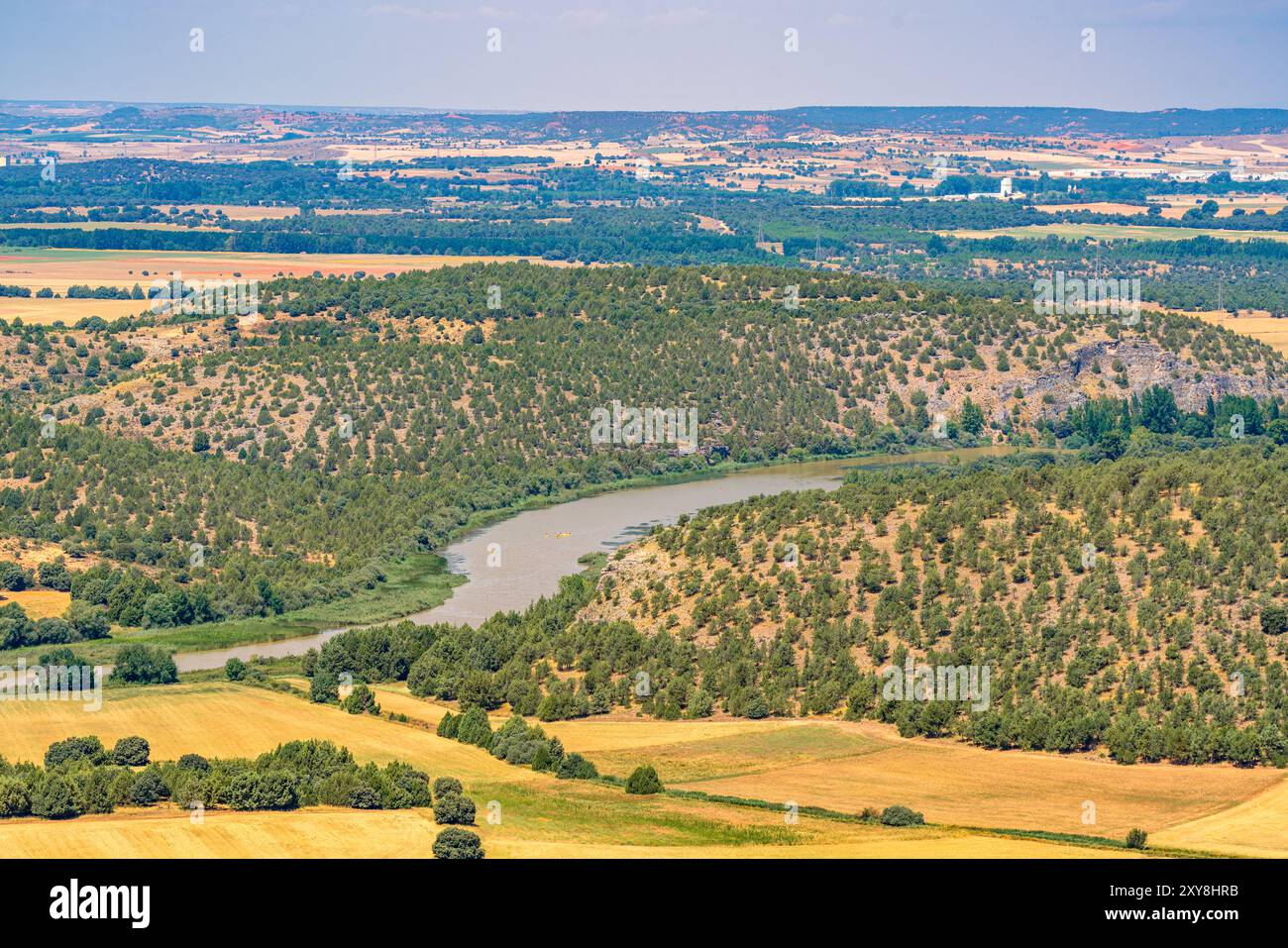 Scenic View of River Douro in Soria Province, Spain Stock Photo - Alamy
