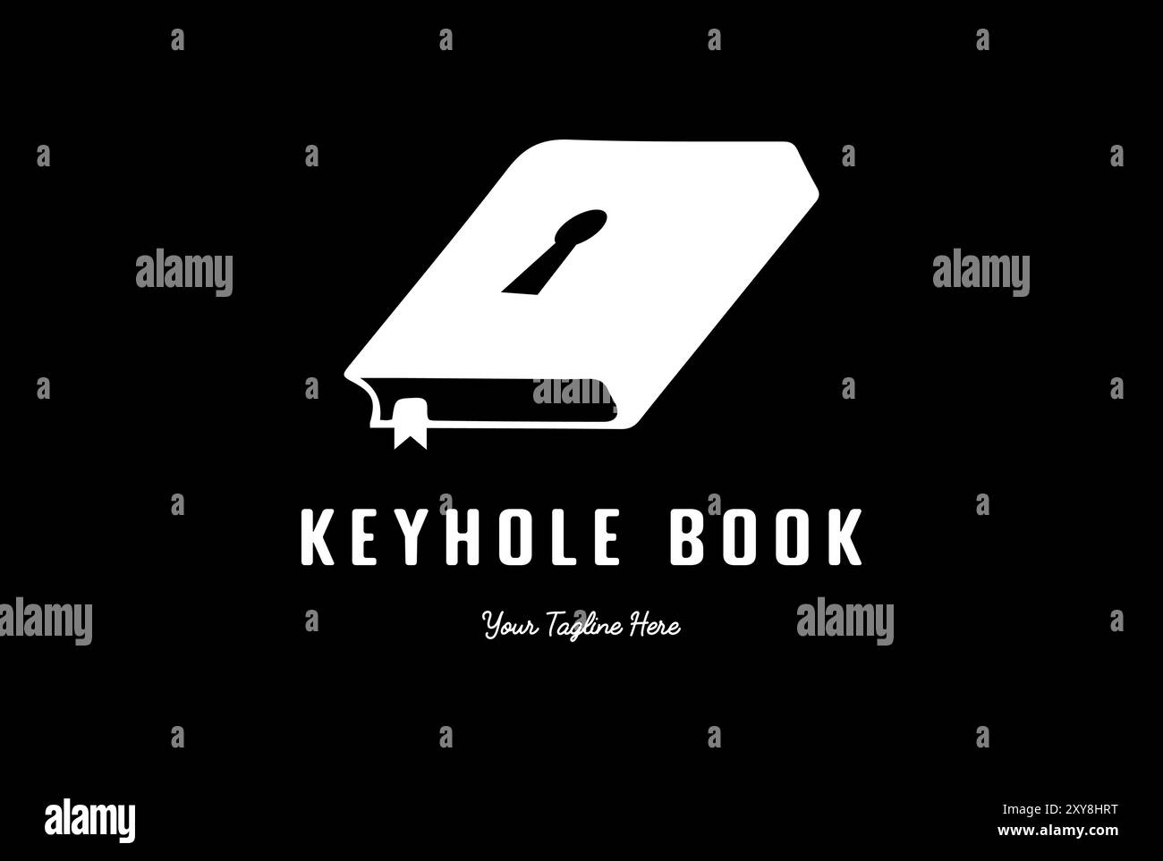 Vintage Retro Lock Keyhole Book for Education Secure Secret Security ...
