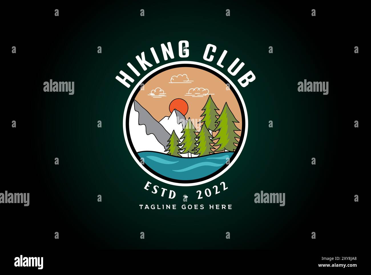 Larch tree in snow Stock Vector Images - Alamy