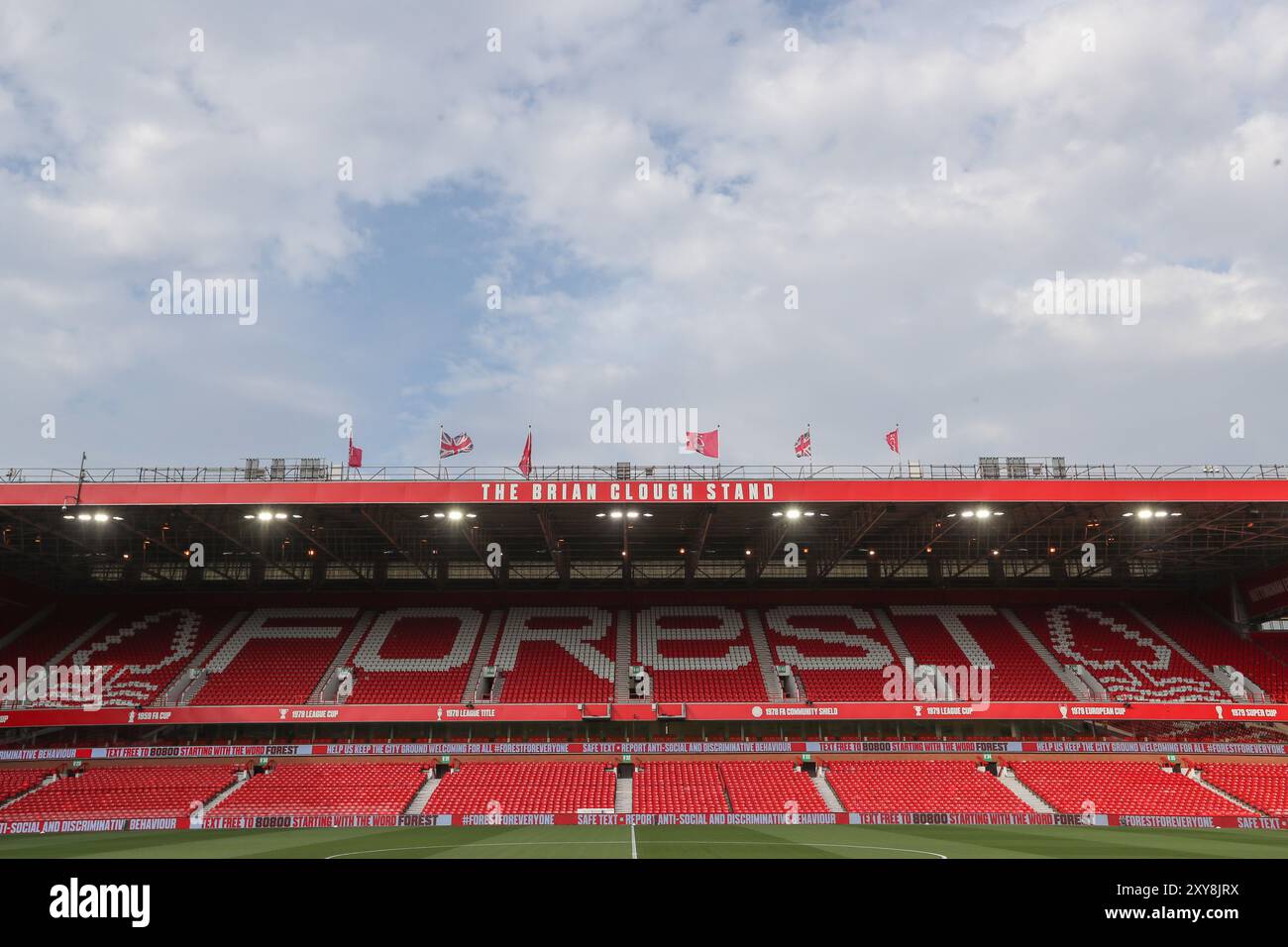 The Brian Clough Stand during the Carabao Cup match Nottingham Forest ...