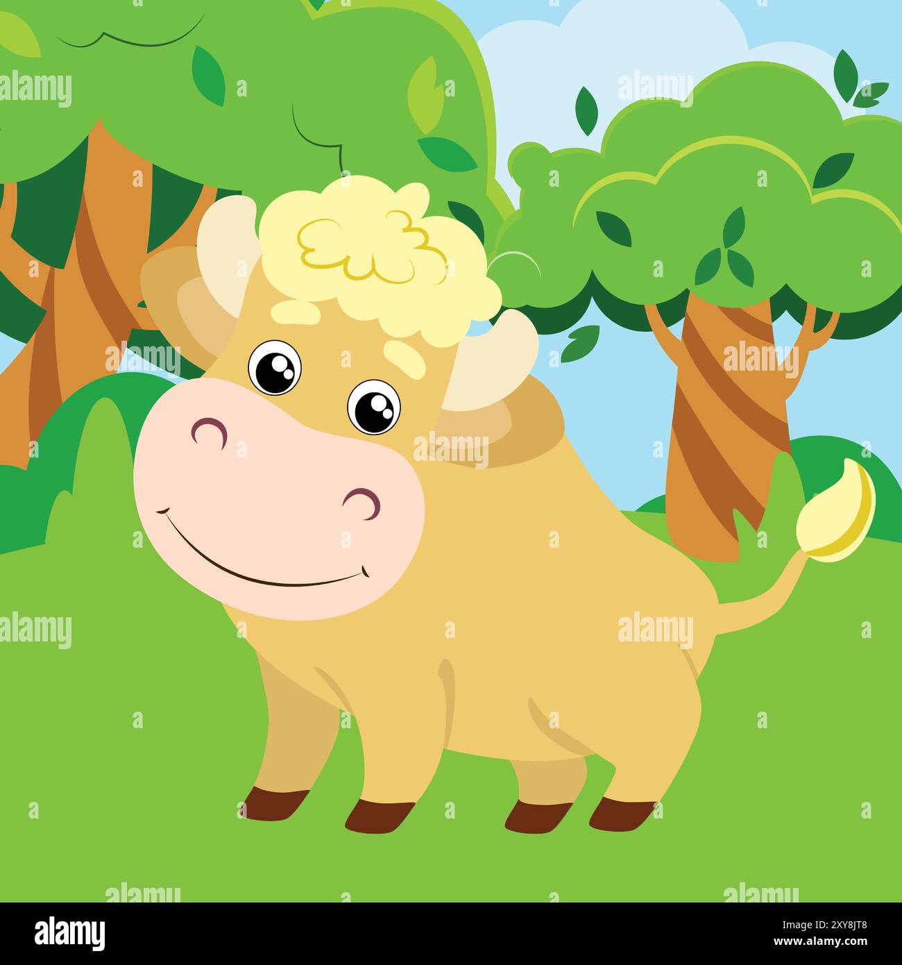 Bull stands Stock Vector Images - Alamy
