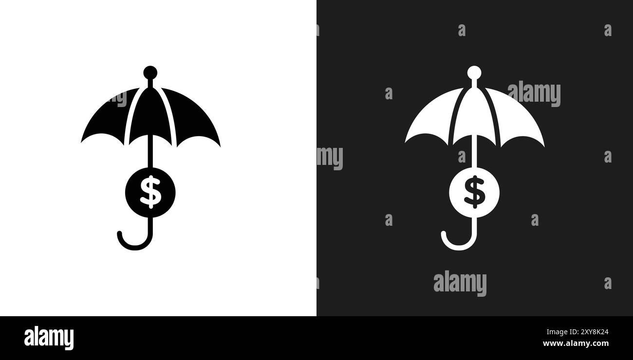 assets protection icon logo sign vector outline in black and white ...