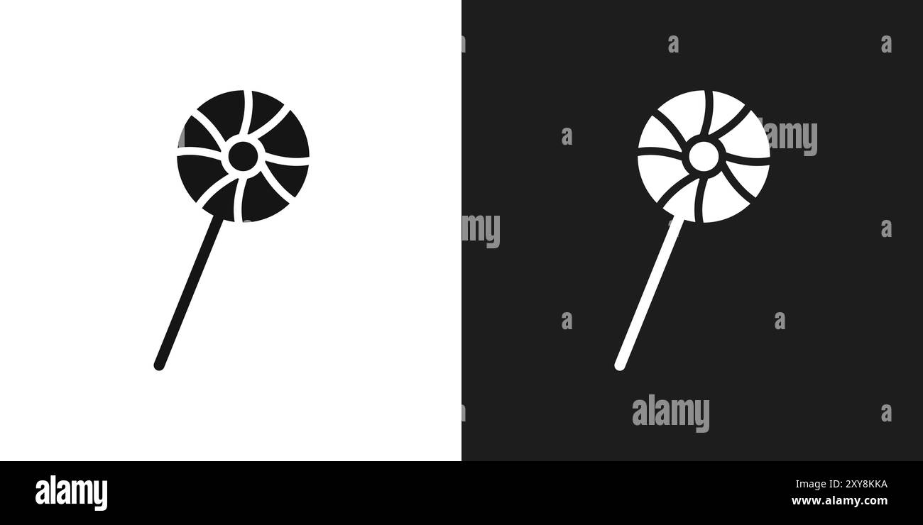 Candy icon logo sign vector outline in black and white color Stock ...