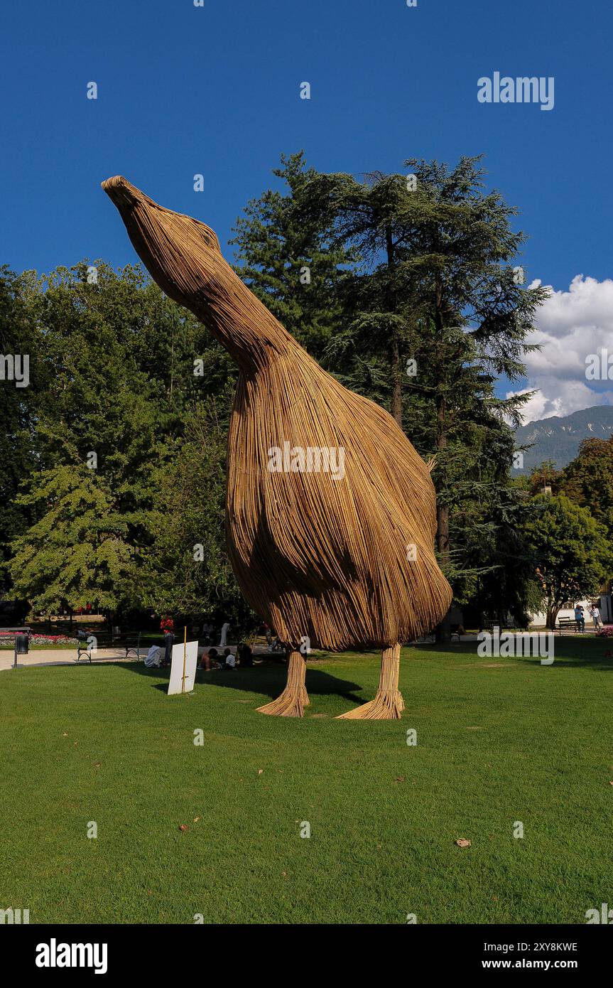 A gigantic goose as public art in Trento, Italy: “the largest goose in ...