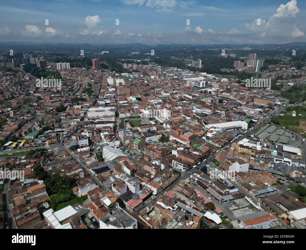 Panorámica aérea del municipio de Rionegro, Antioquia, Colombia Stock ...
