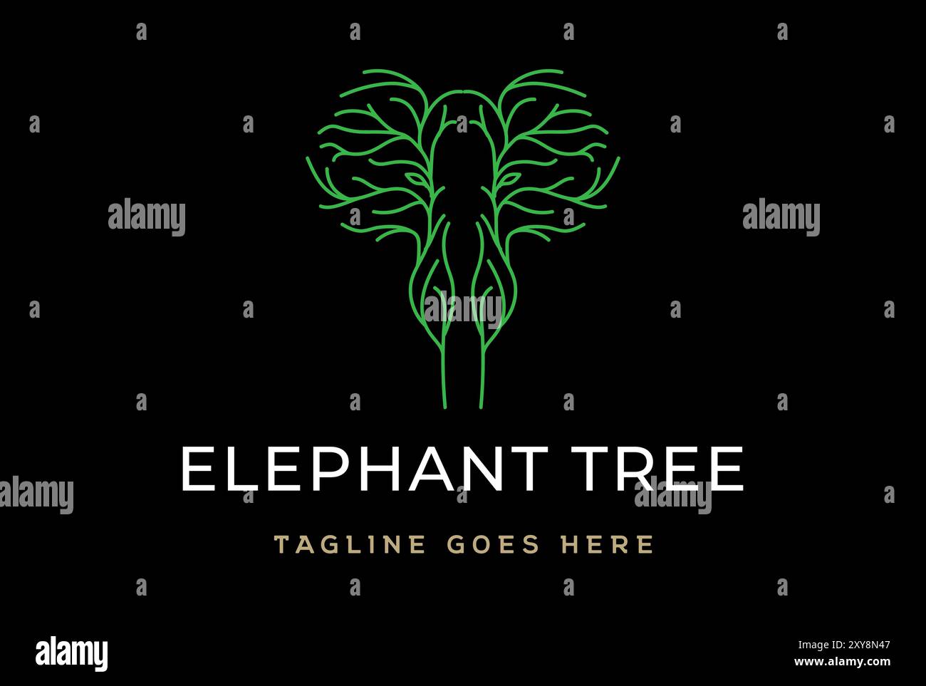 Kruger national park elephant Stock Vector Images - Alamy