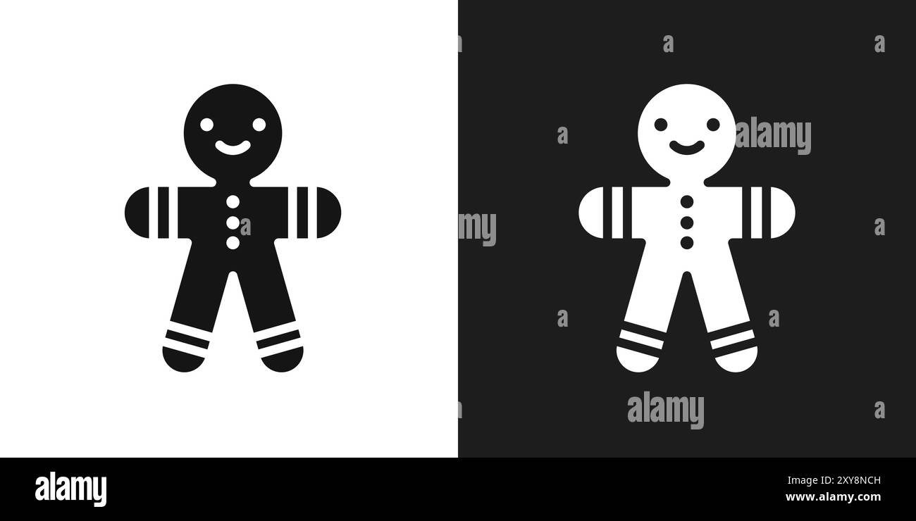 Black gingerbread man Black and White Stock Photos & Images - Alamy