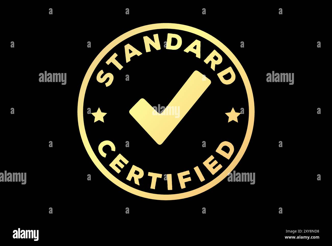 Simple Minimalist Circular Check Sign for Standard Certified Control ...