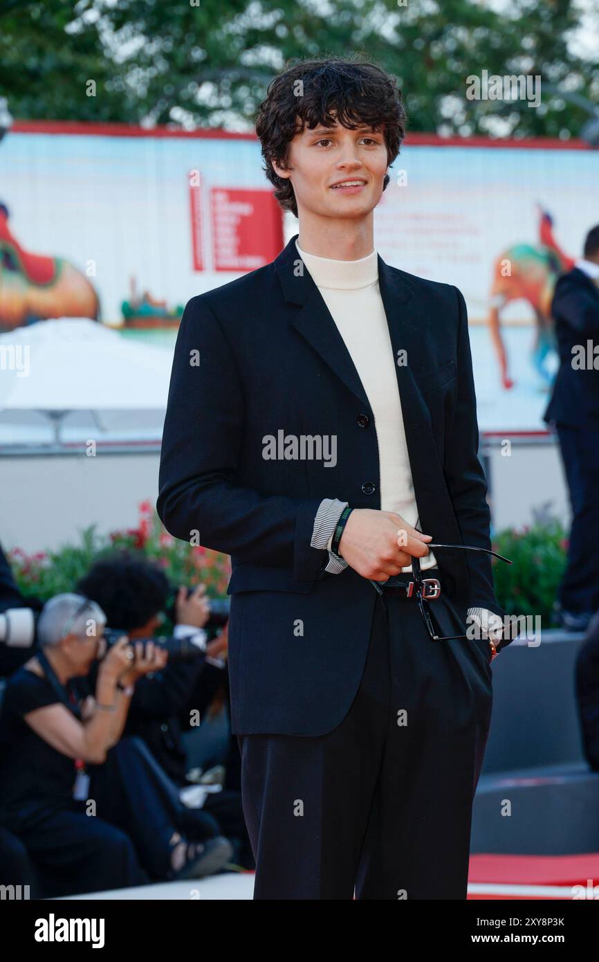 Arthur Conti poses for photographers upon arrival for the premiere of ...