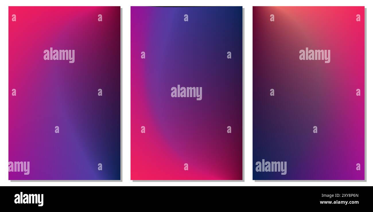 Tech colourful dark mesh background collection for poster or mobile ...