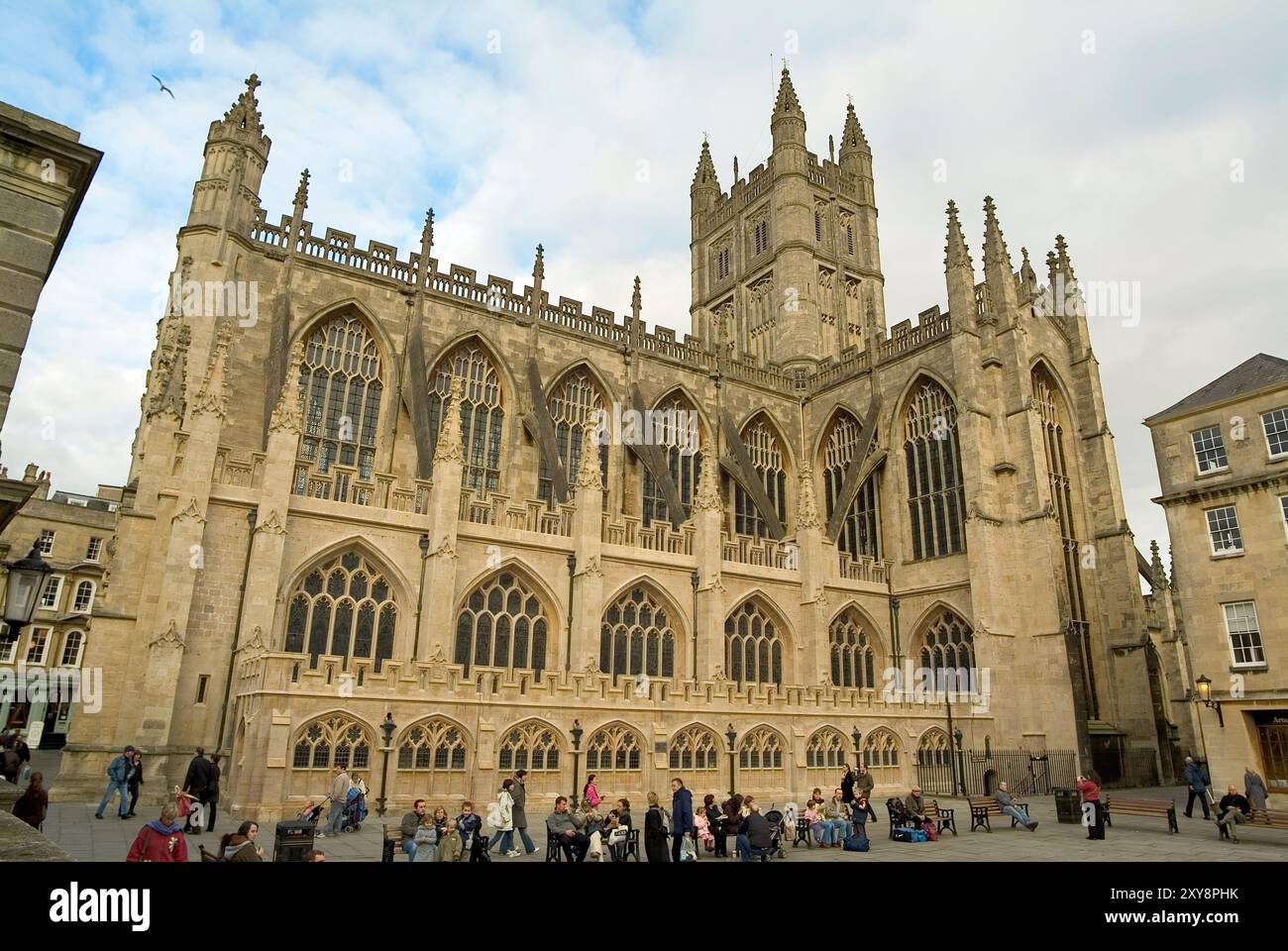 Bath Abbey (last gothic Church in England, started en 1499). City of ...