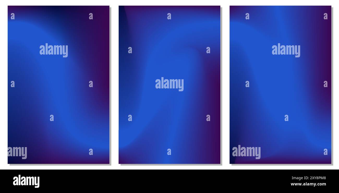 Vibrant Blue gradient combination art empty space background collection ...