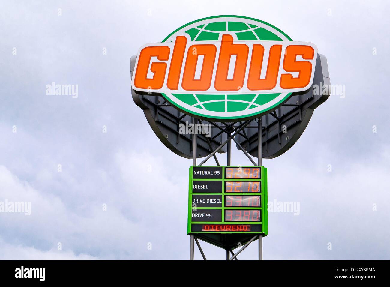 HAVIROV, CZECH REPUBLIC - OCTOBER 21, 2018: Logo of the Globus ...