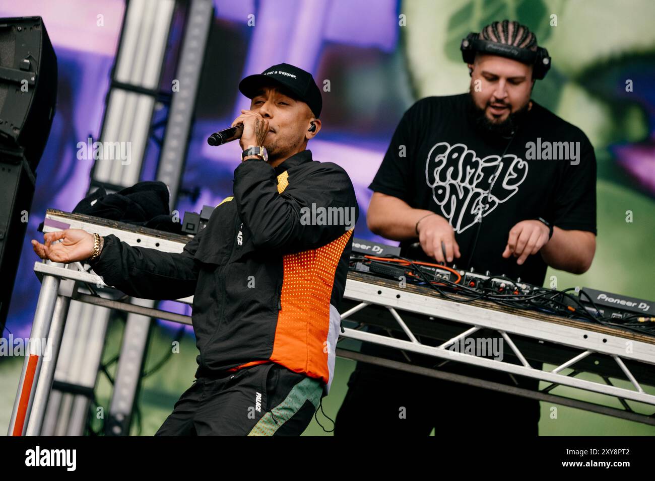 23rd August 2024, Leeds, UK: Bru-C performs on the main stage at Leeds ...