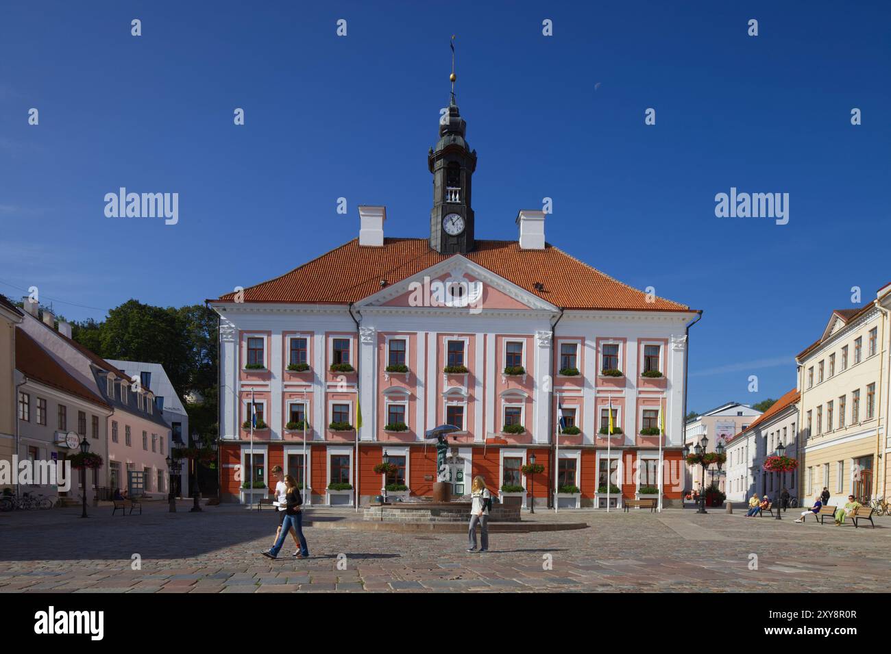 Tartu Town Hall, Estonia Stock Photo - Alamy