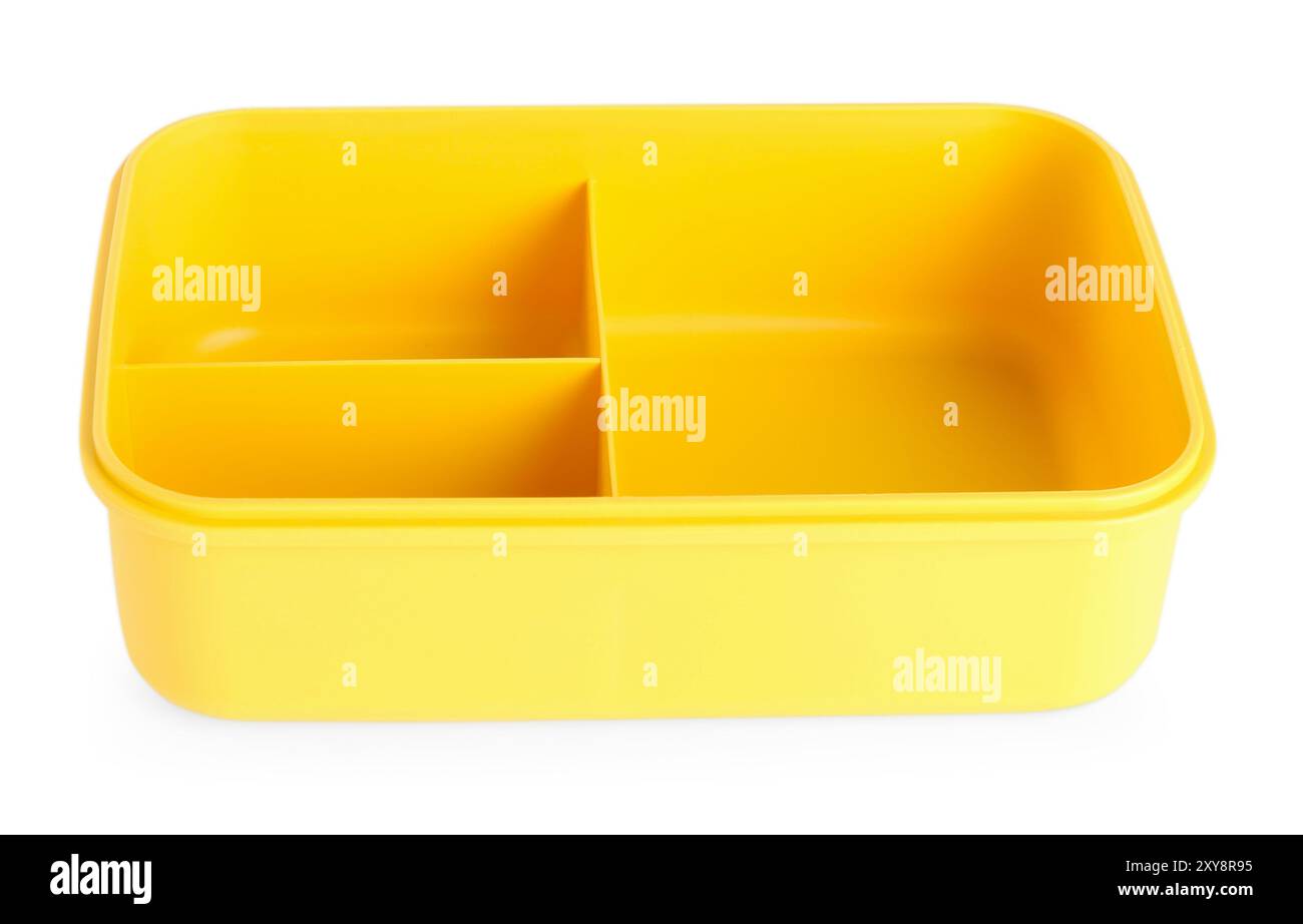 Empty plastic lunch box isolated on white Stock Photo - Alamy