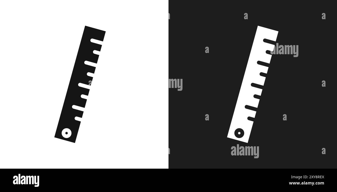 Ruler outline icon Black and White Stock Photos & Images - Alamy