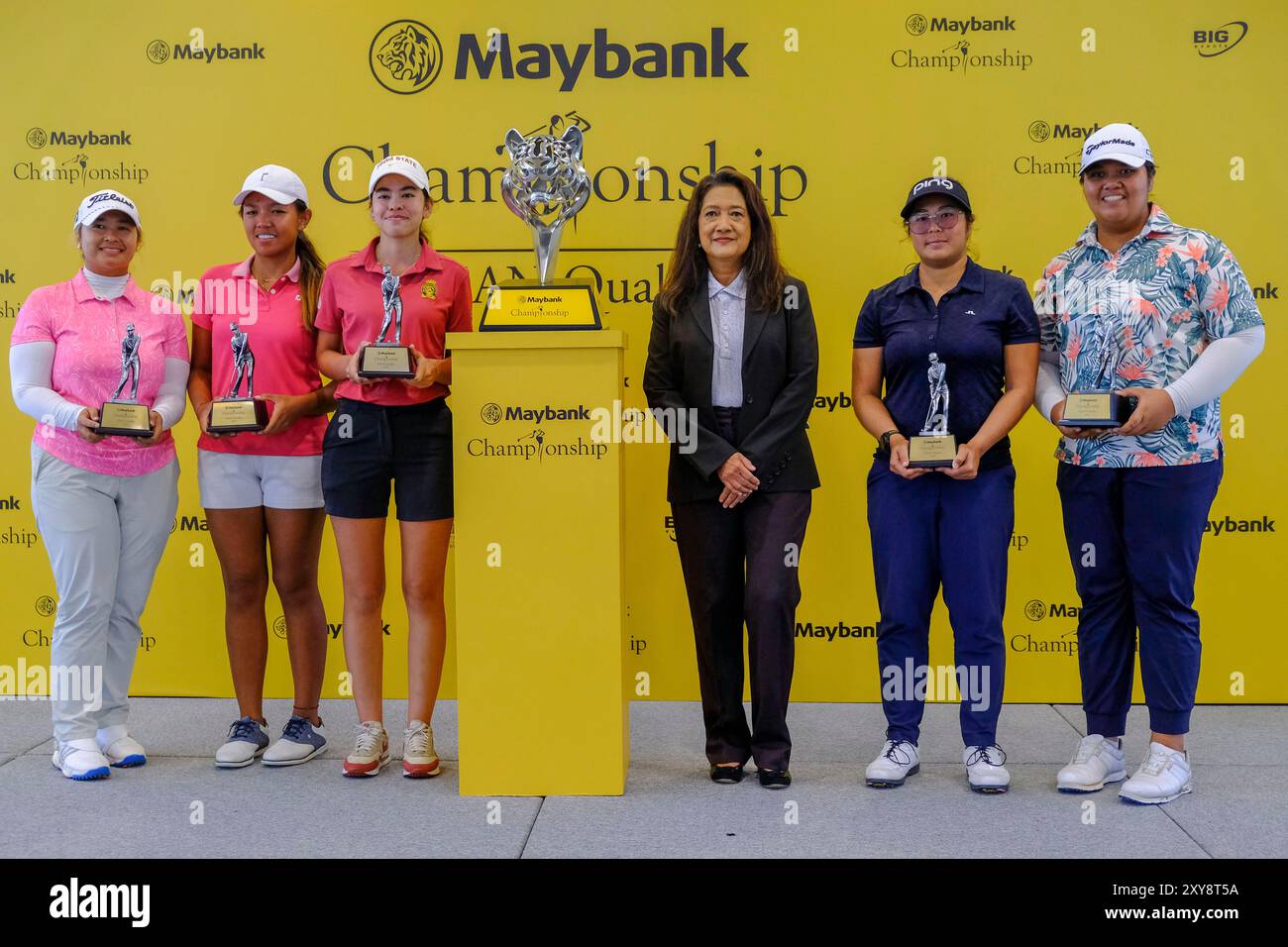 Kuala Lumpur, Malaysia. 28th Aug, 2024. (L-R) Nur Durriyah Damian, Kristina Natalia Yoko, Liyana ...