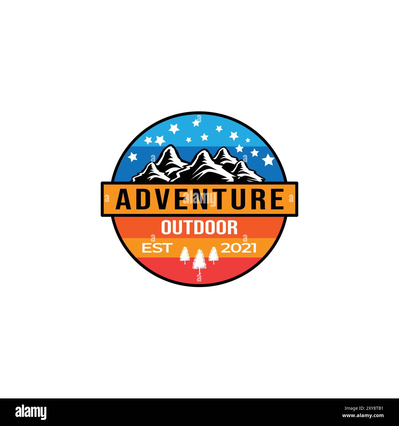 Adventure outdoor badge logo Cut Out Stock Images & Pictures - Alamy