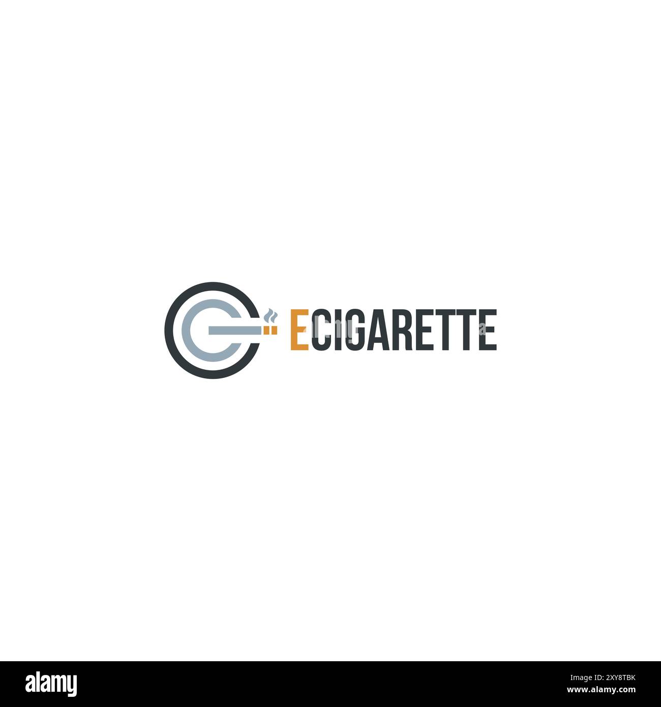 E cigarette minimal logo design Stock Vector Image & Art - Alamy