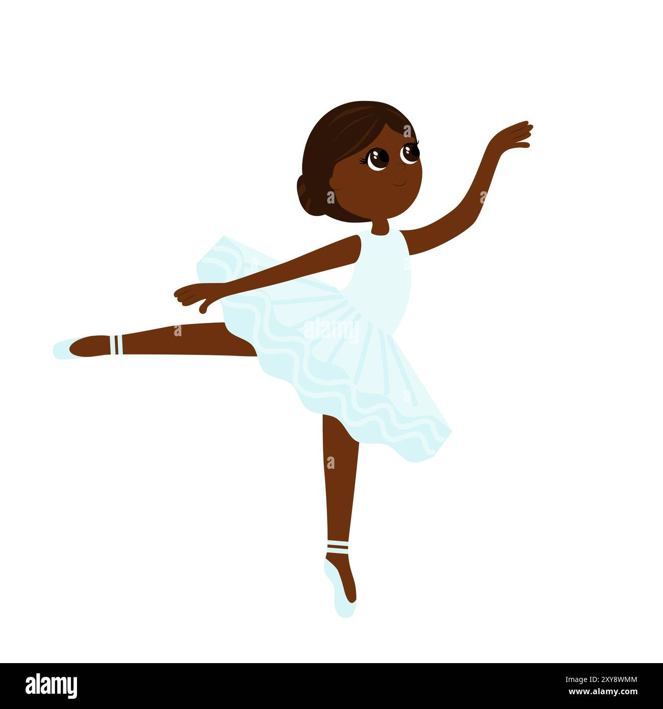 A ballerina girl in a ballet tutu dances easily and gracefully and she ...