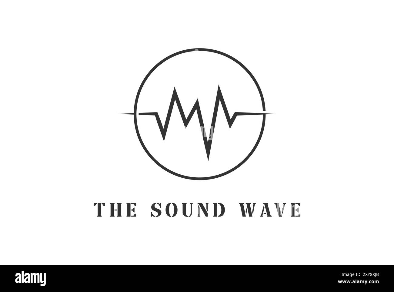 Simple Minimalist Circle Circular Sound Audio Waveform for Recording ...
