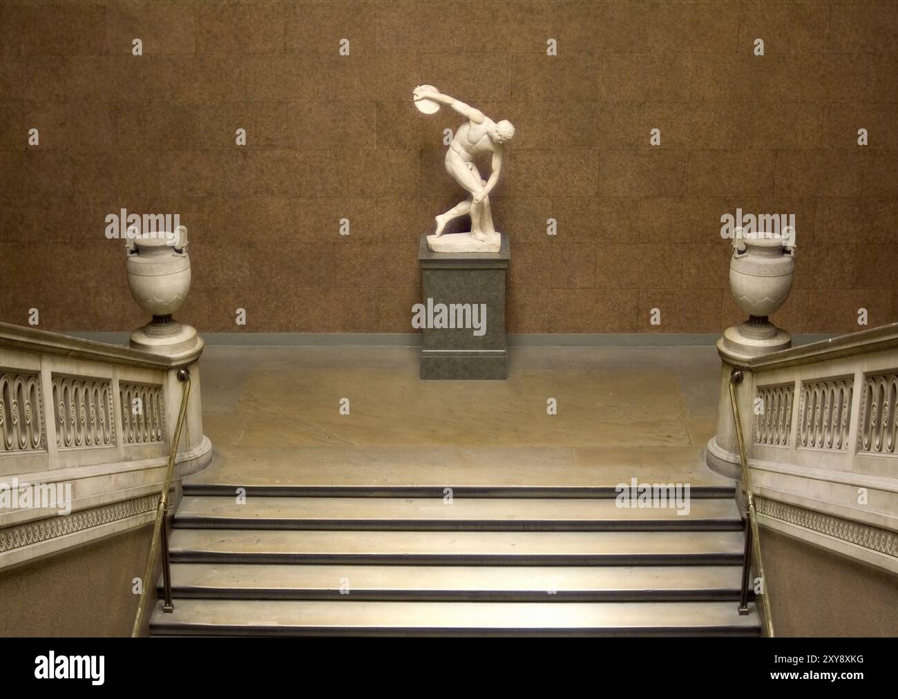 Discobolos (Discus-thrower). Roman Copy of a Bronze original by Myron ...