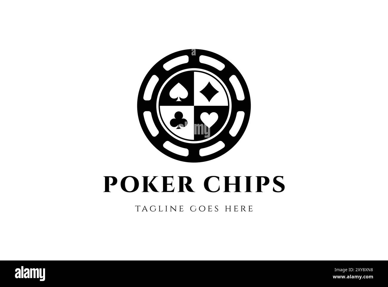Poker chip vector vectors Black and White Stock Photos & Images - Alamy