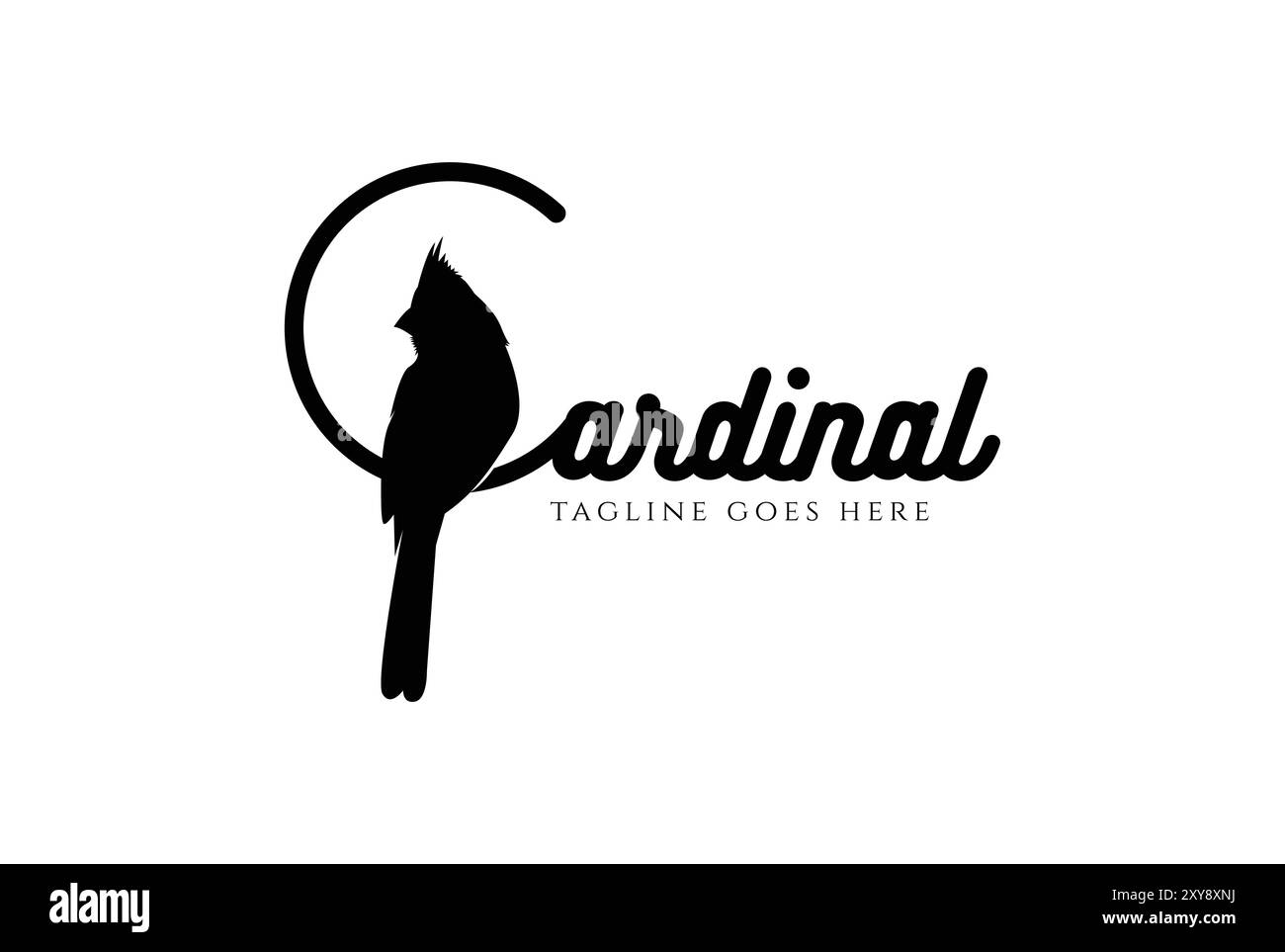 Male northern cardinal red Black and White Stock Photos & Images - Alamy